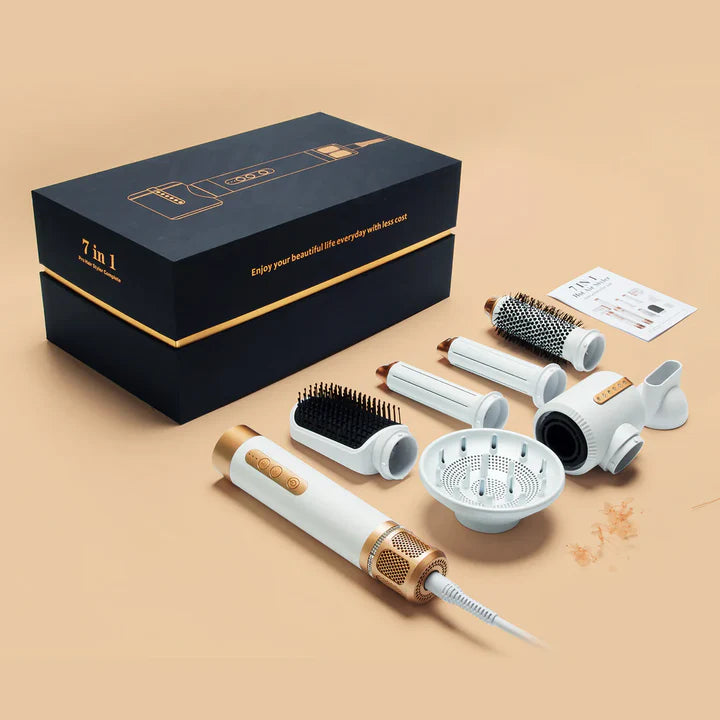 Aeroflux© Premium 7 in 1 Hair Styler V9 Lux Pro [Auto Curling + 1 Year