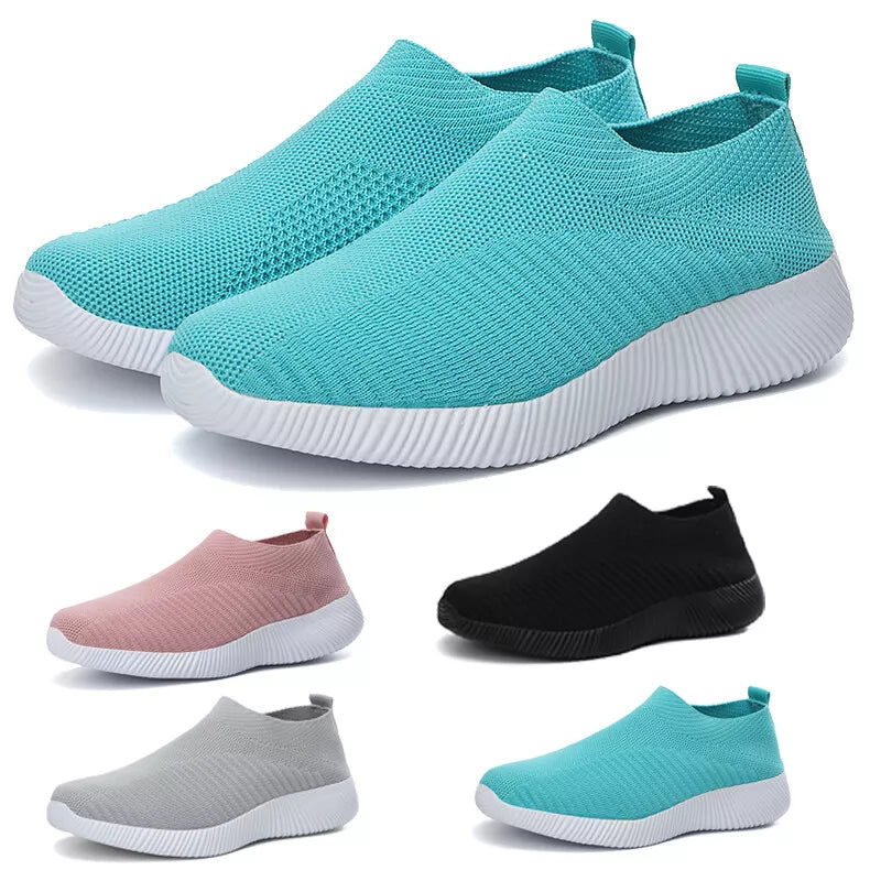 Aeroflux© Women’s Orthopedic Slip-On Trainers: Ultimate Comfort & Supp